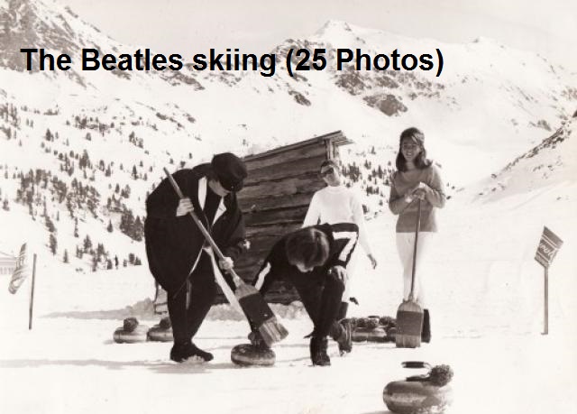 The Beatles skiing (25 Photos) - The Beatles