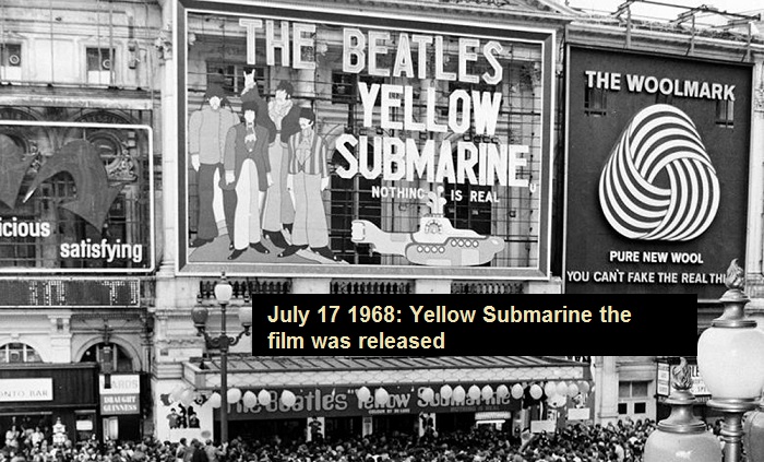 July 17 1968: Yellow Submarine the film was released - The Beatles